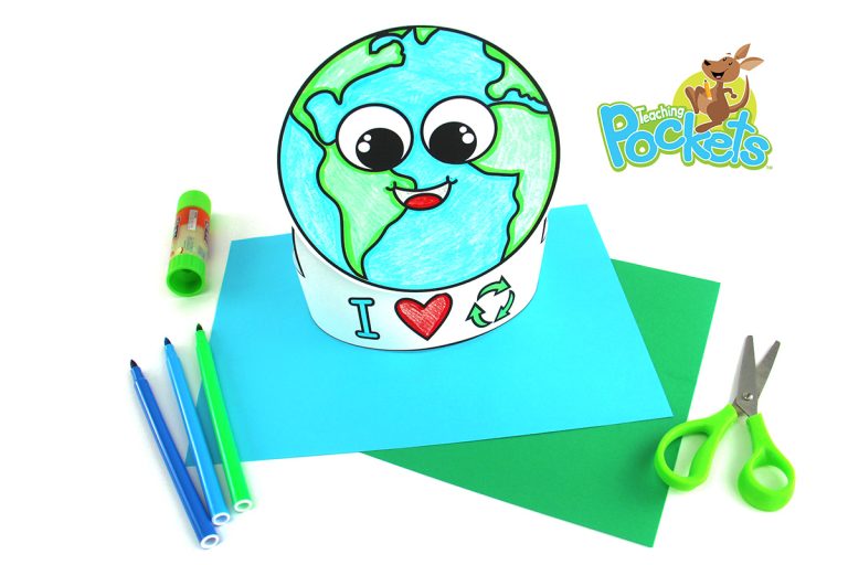 Free Printable Earth Day Crowns Craft for Kids – Teaching Pockets