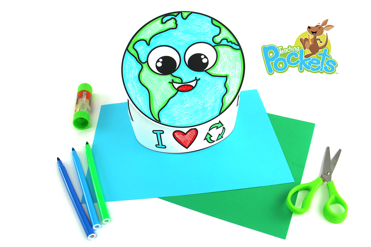 Free Printable Earth Day Crowns Craft for Kids – Teaching Pockets