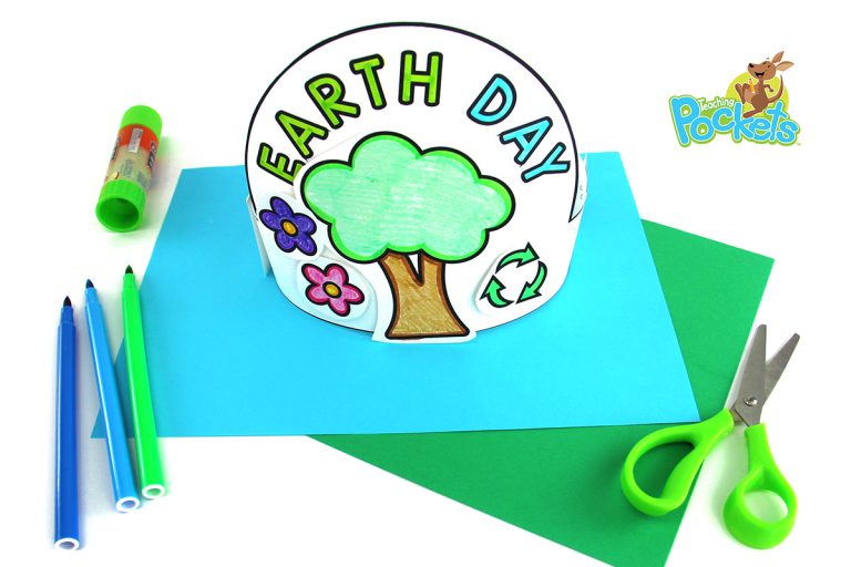 Free Printable Earth Day Crowns Craft for Kids – Teaching Pockets
