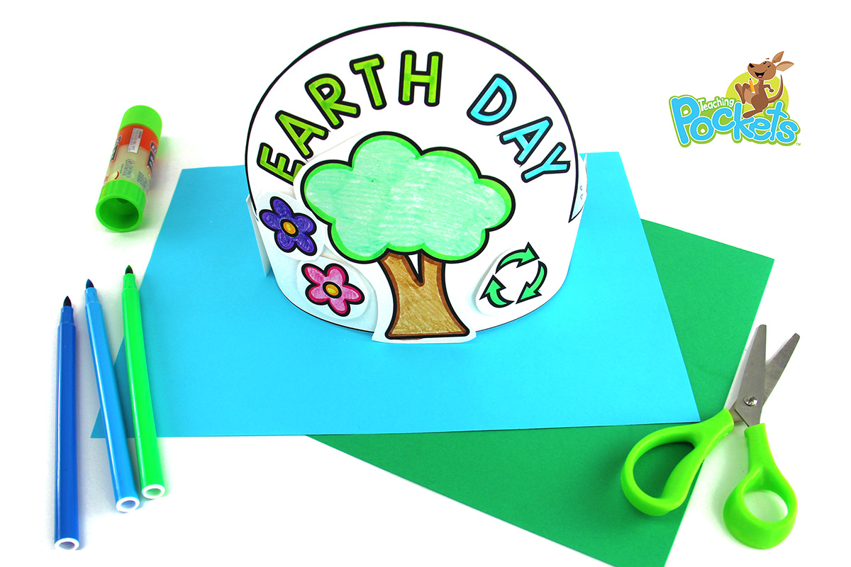 Free Printable Earth Day Crowns Craft for Kids – Teaching Pockets