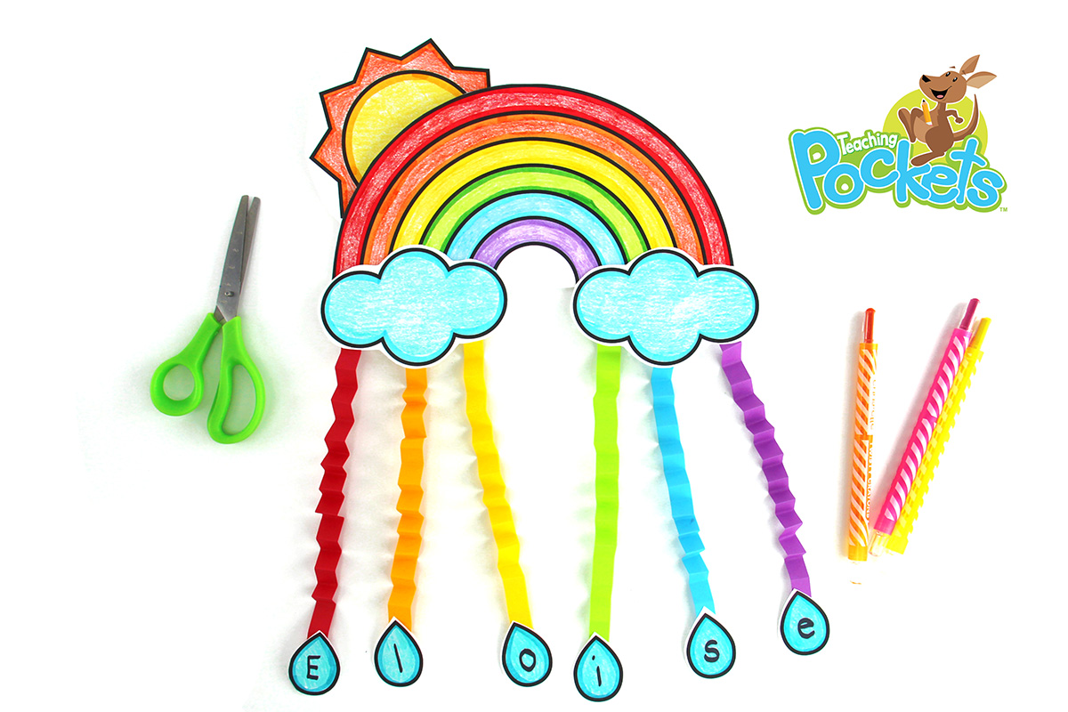 Free and Easy Rainbow Name Craft for Preschoolers – Teaching Pockets