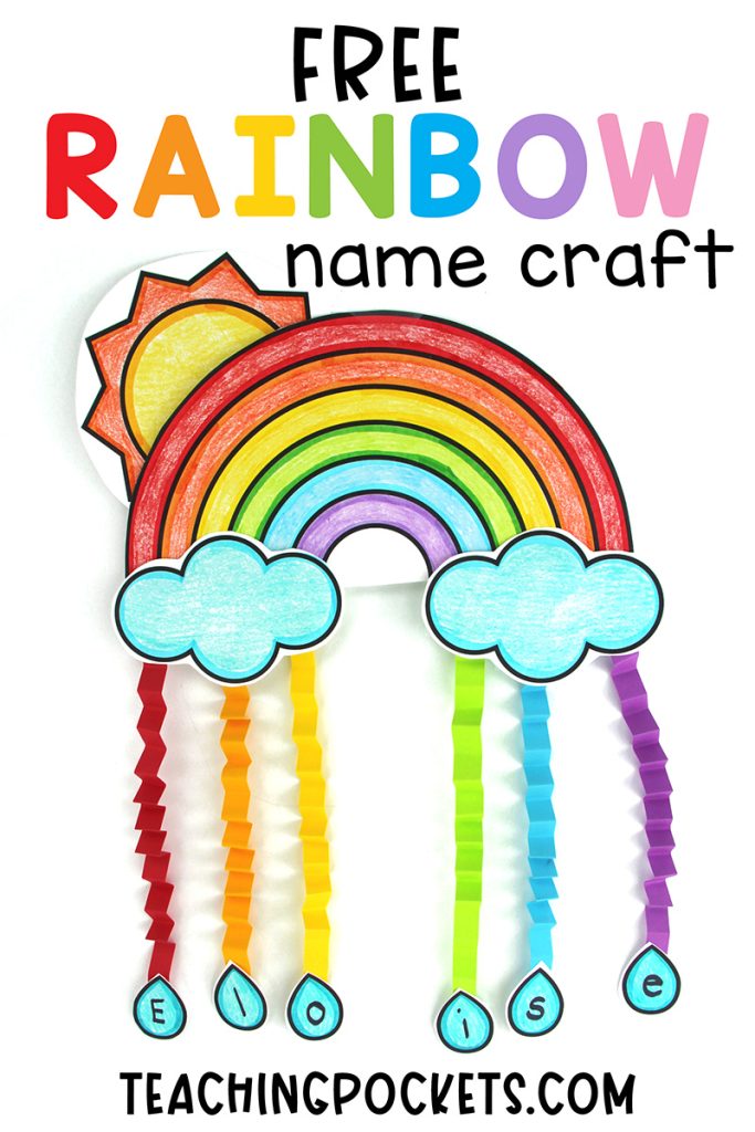 Free and Easy Rainbow Name Craft for Preschoolers – Teaching Pockets
