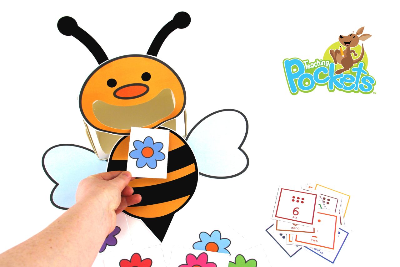 Free Feed the Bee Preschool Math Activity Game – Teaching Pockets