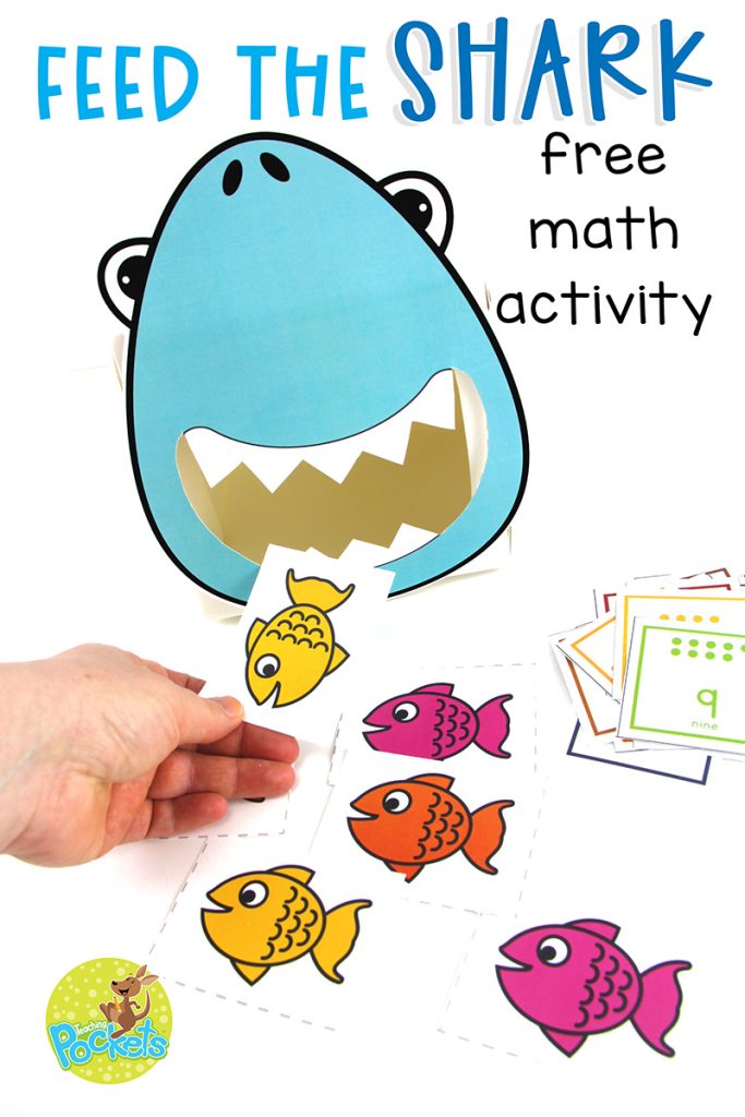 Feed the Shark Preschool Math Game – Teaching Pockets