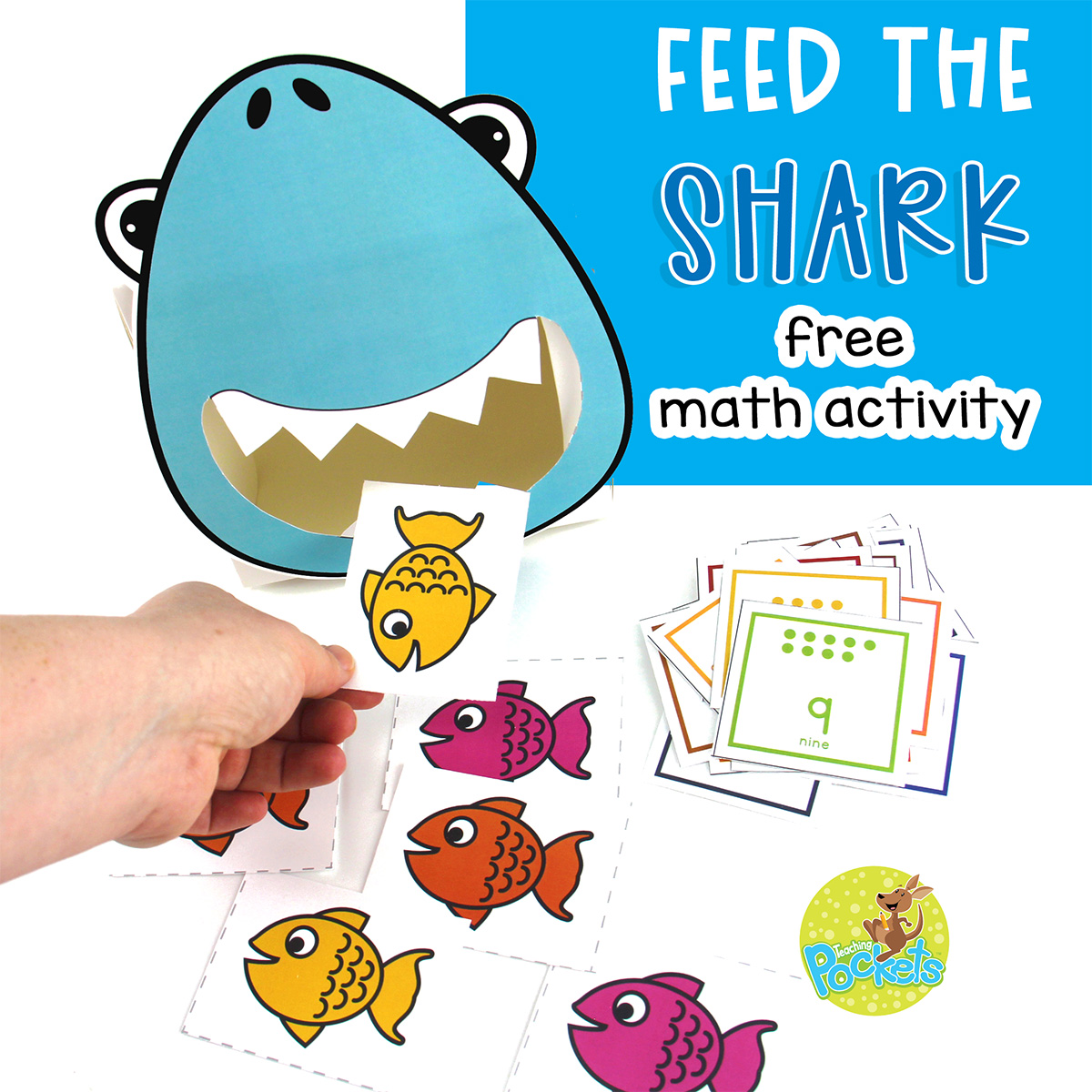 Feed the Shark Preschool Math Game – Teaching Pockets