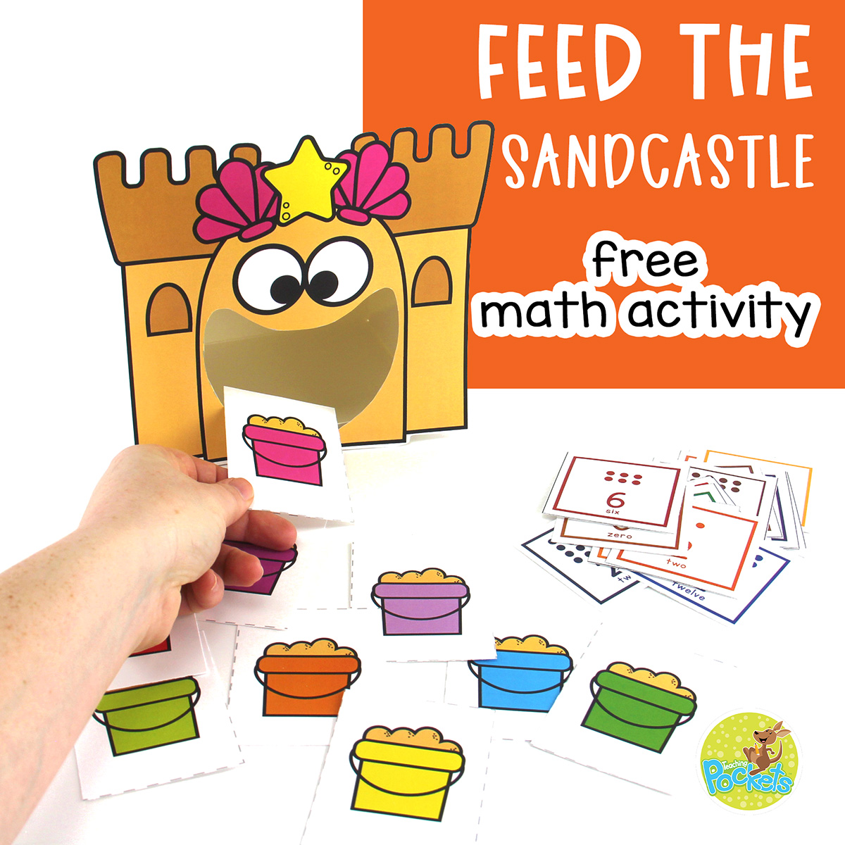 Feed the Sand Castle Preschool Math Game – Teaching Pockets
