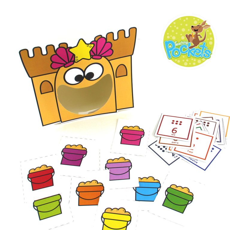 Feed the Sand Castle Preschool Math Game – Teaching Pockets