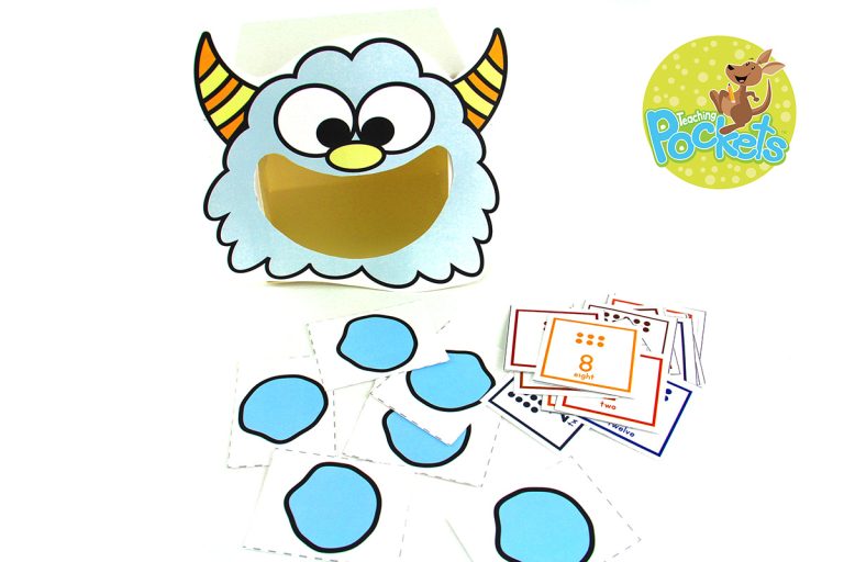 Feed the Yeti Preschool Math Game – Teaching Pockets