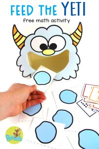 Feed the Yeti Preschool Math Game – Teaching Pockets