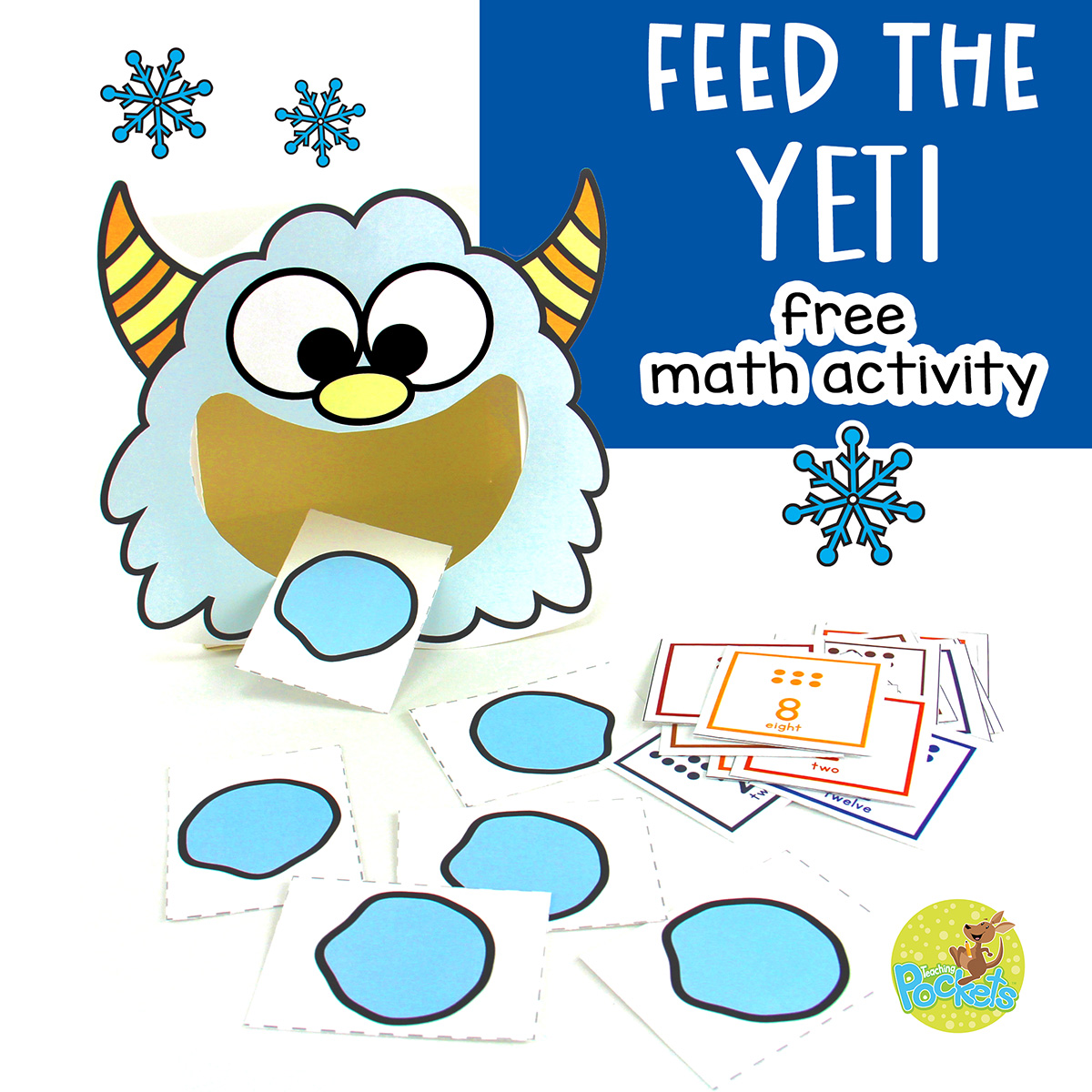 Feed the Yeti Preschool Math Game – Teaching Pockets
