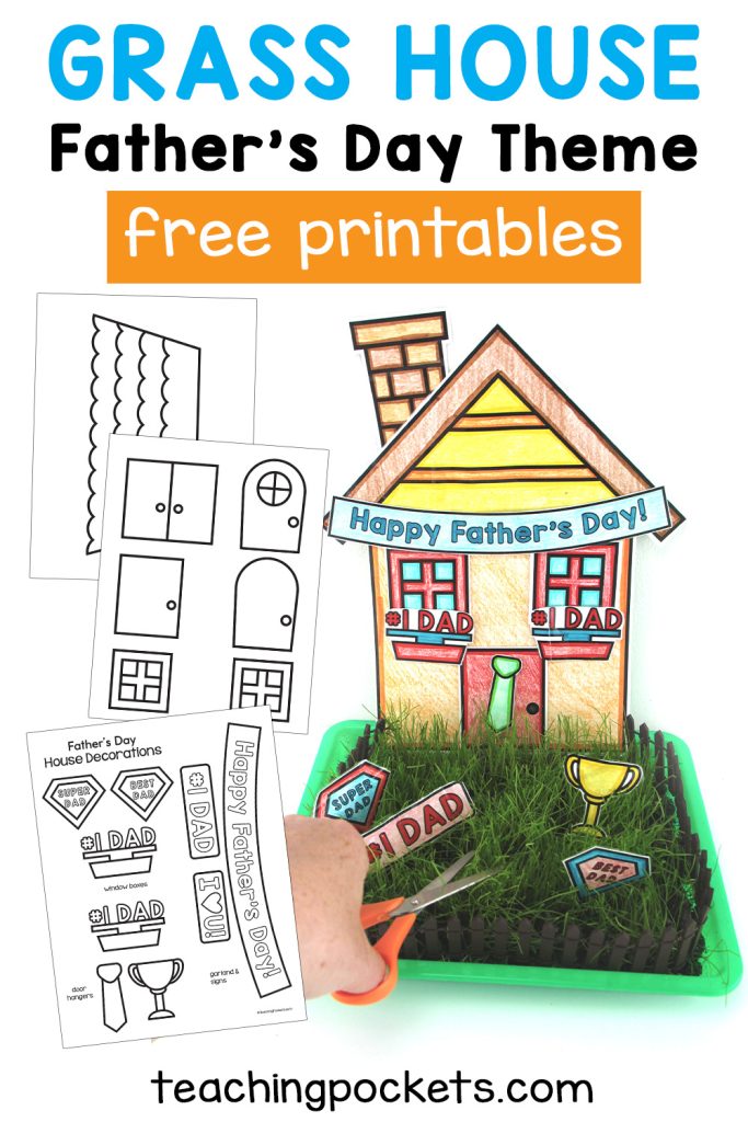 Grass House for Father's Day Activity – Teaching Pockets