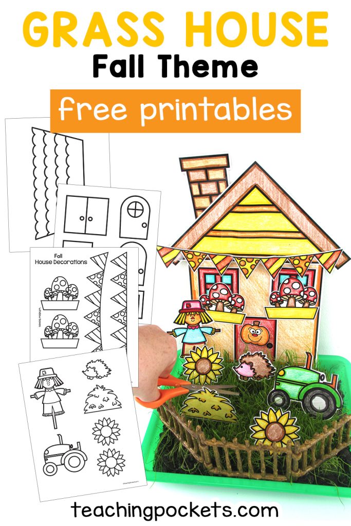 Fall Theme Grass House Craft for Preschoolers – Teaching Pockets