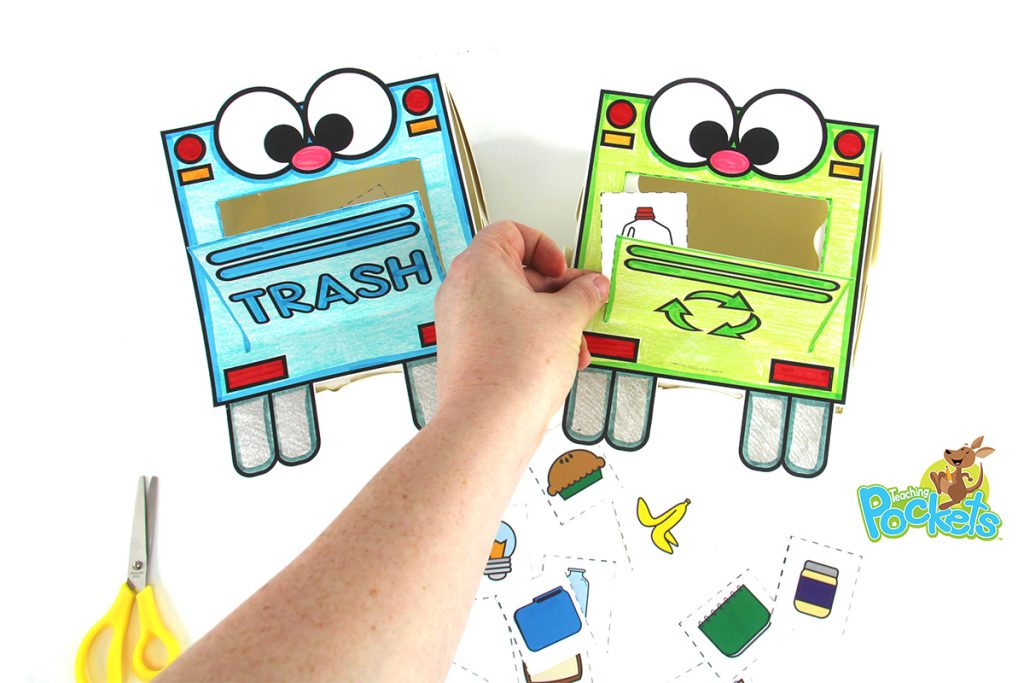 Earth Day Preschool Activity: Trash and Recycling Trucks – Teaching Pockets