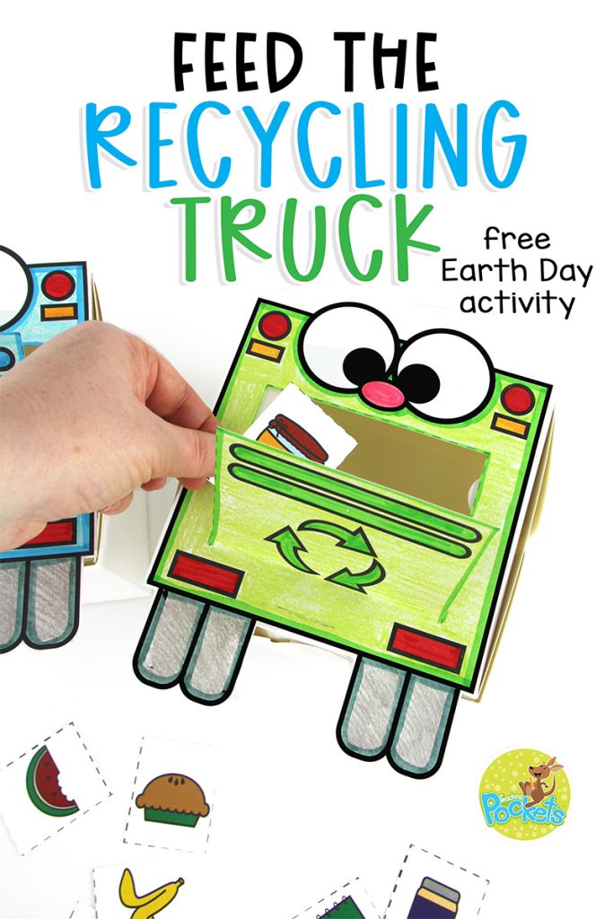 Earth Day Preschool Activity: Trash and Recycling Trucks – Teaching Pockets