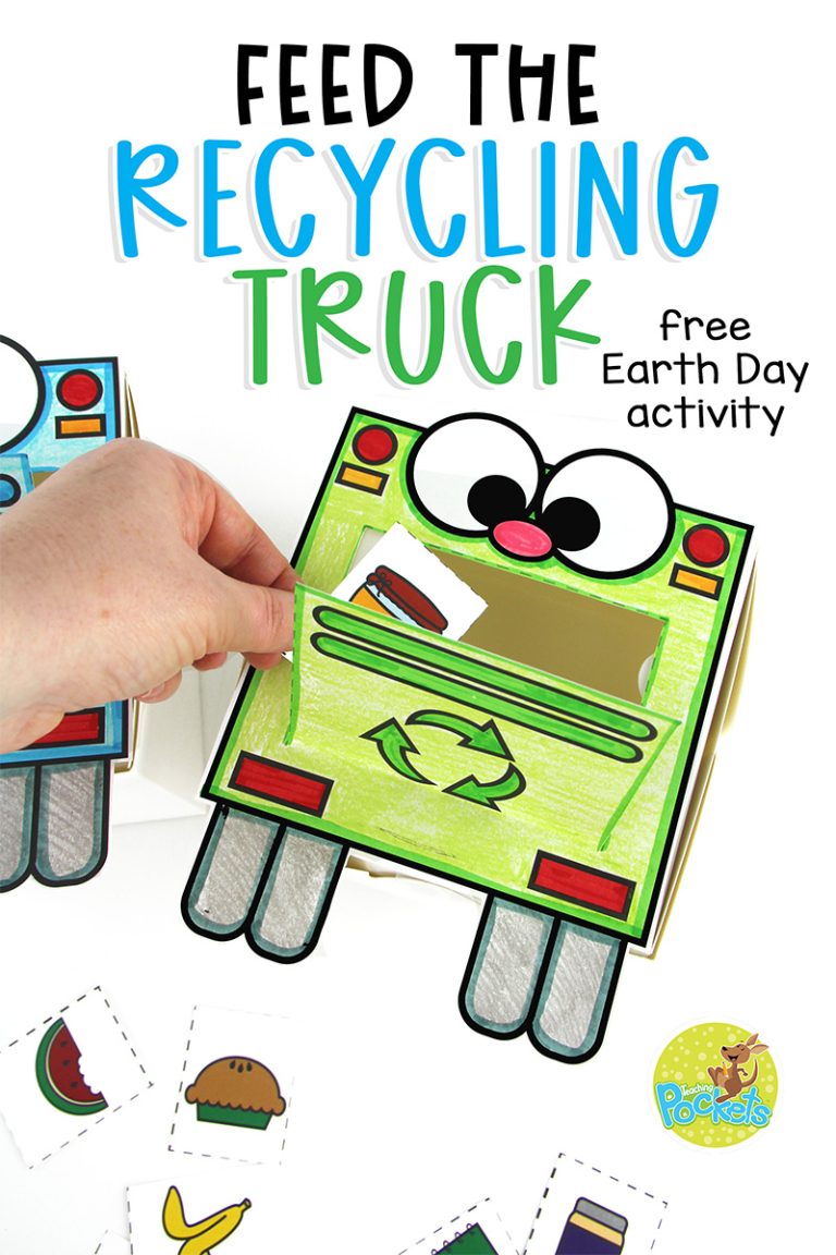 Earth Day Preschool Activity: Trash and Recycling Trucks – Teaching Pockets