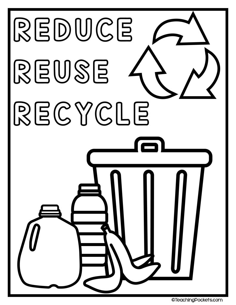 Free Earth Day Coloring Page Printables for Kids – Teaching Pockets