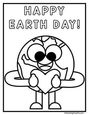 Free Earth Day Coloring Page Printables for Kids – Teaching Pockets