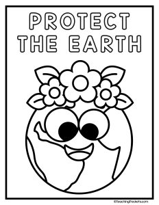 Free Earth Day Coloring Page Printables for Kids – Teaching Pockets