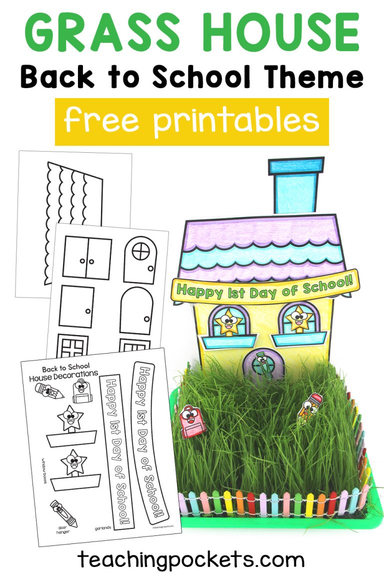 Grass House Craft Back to School Theme – Teaching Pockets