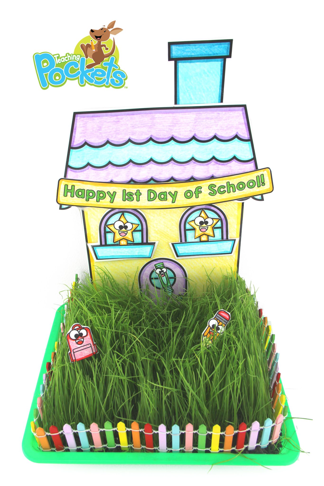 Grass House Craft Back to School Theme – Teaching Pockets