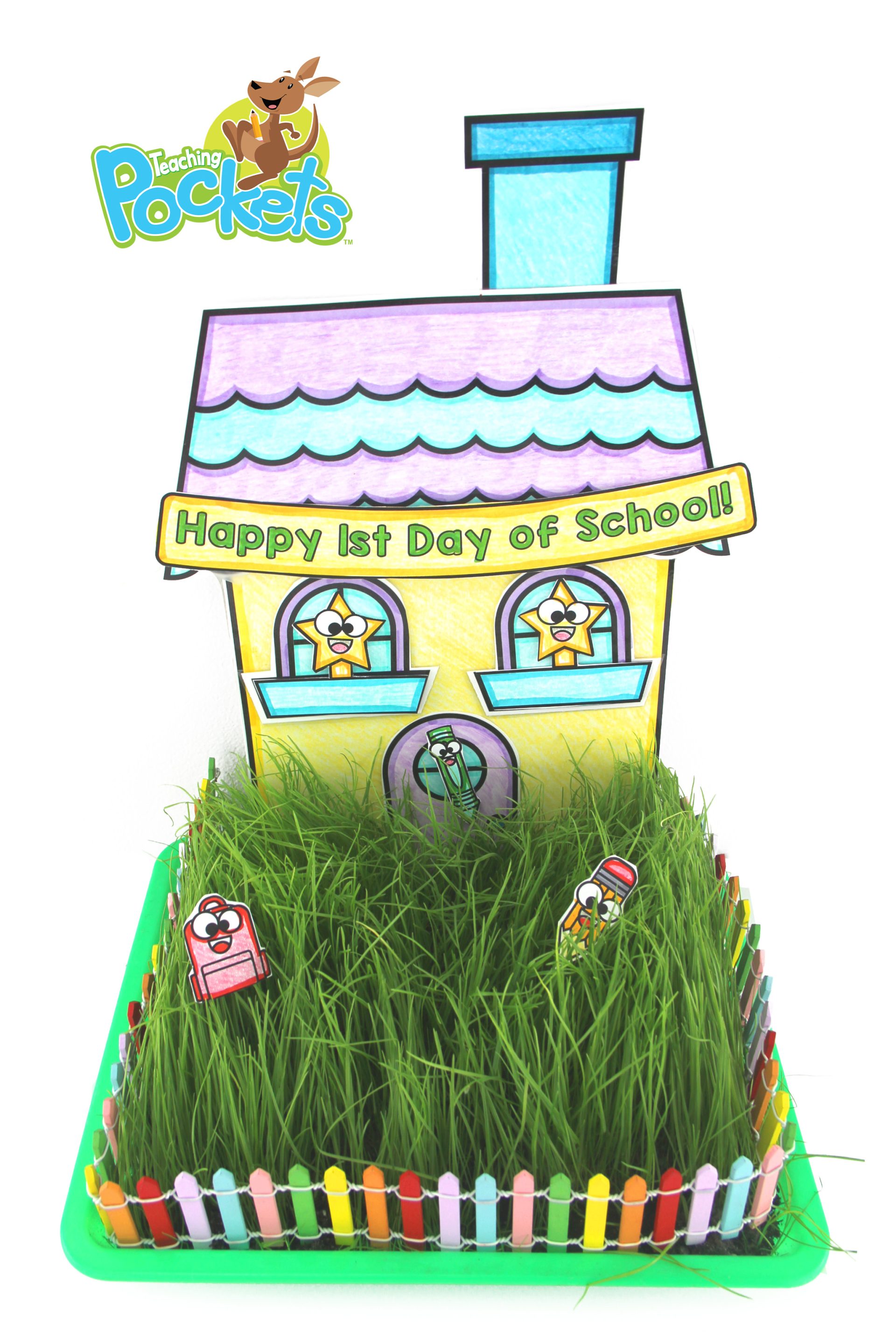 Grass House Craft Back to School Theme – Teaching Pockets