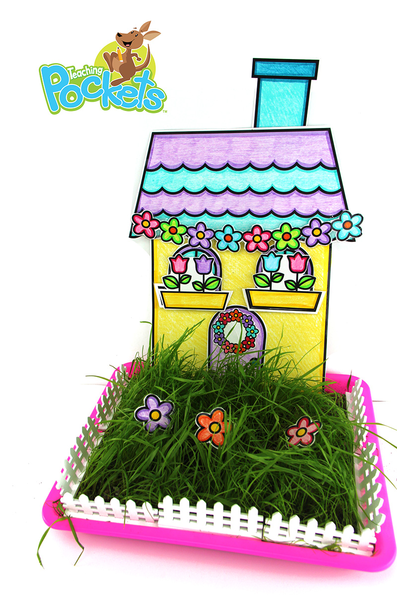 Spring Grass House: Easy Plant Activity for Kids – Teaching Pockets