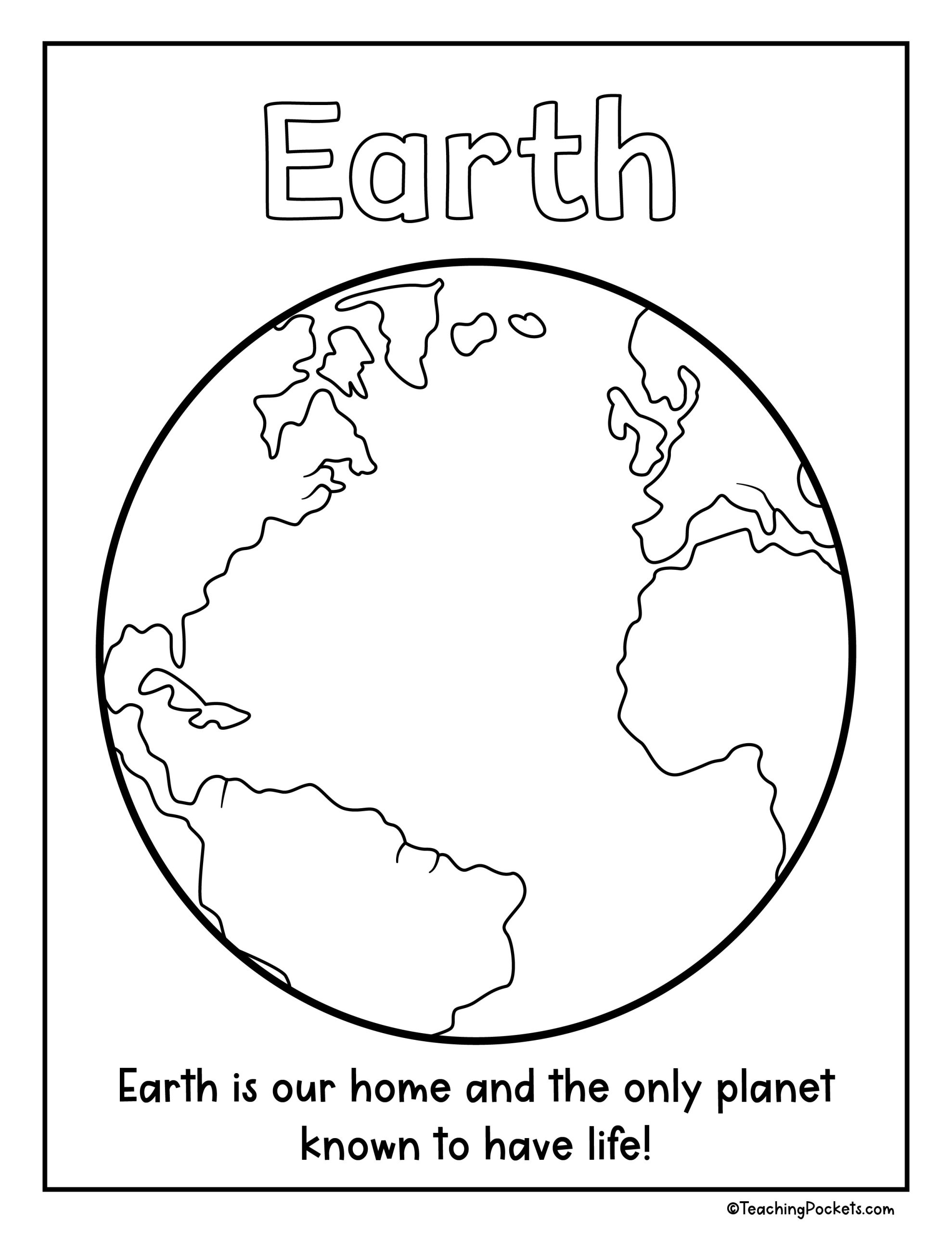 8 Free Planet Coloring Pages for Kids | Solar System – Teaching Pockets