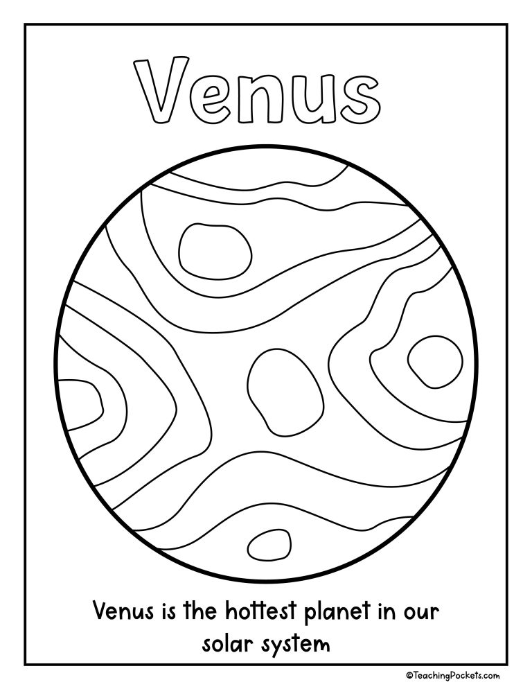 8 Free Planet Coloring Pages for Kids | Solar System – Teaching Pockets