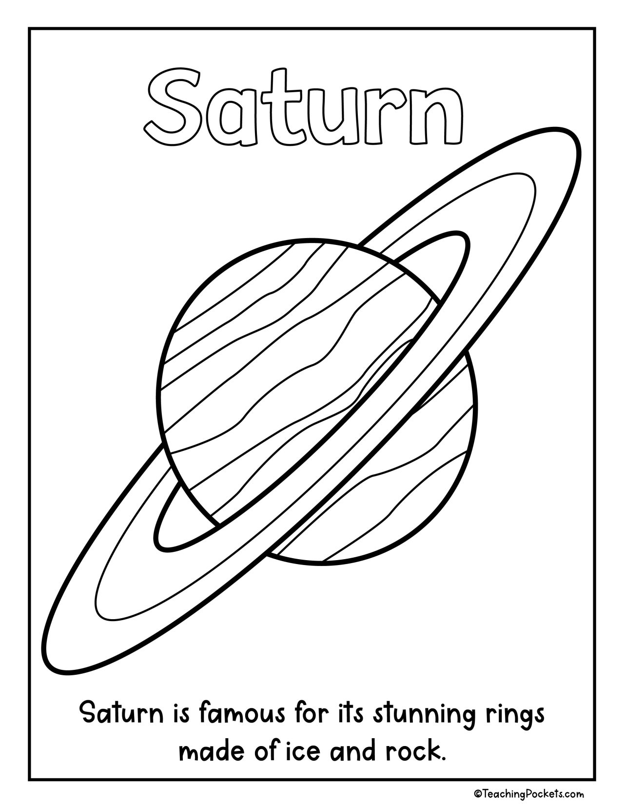8 Free Planet Coloring Pages for Kids | Solar System – Teaching Pockets