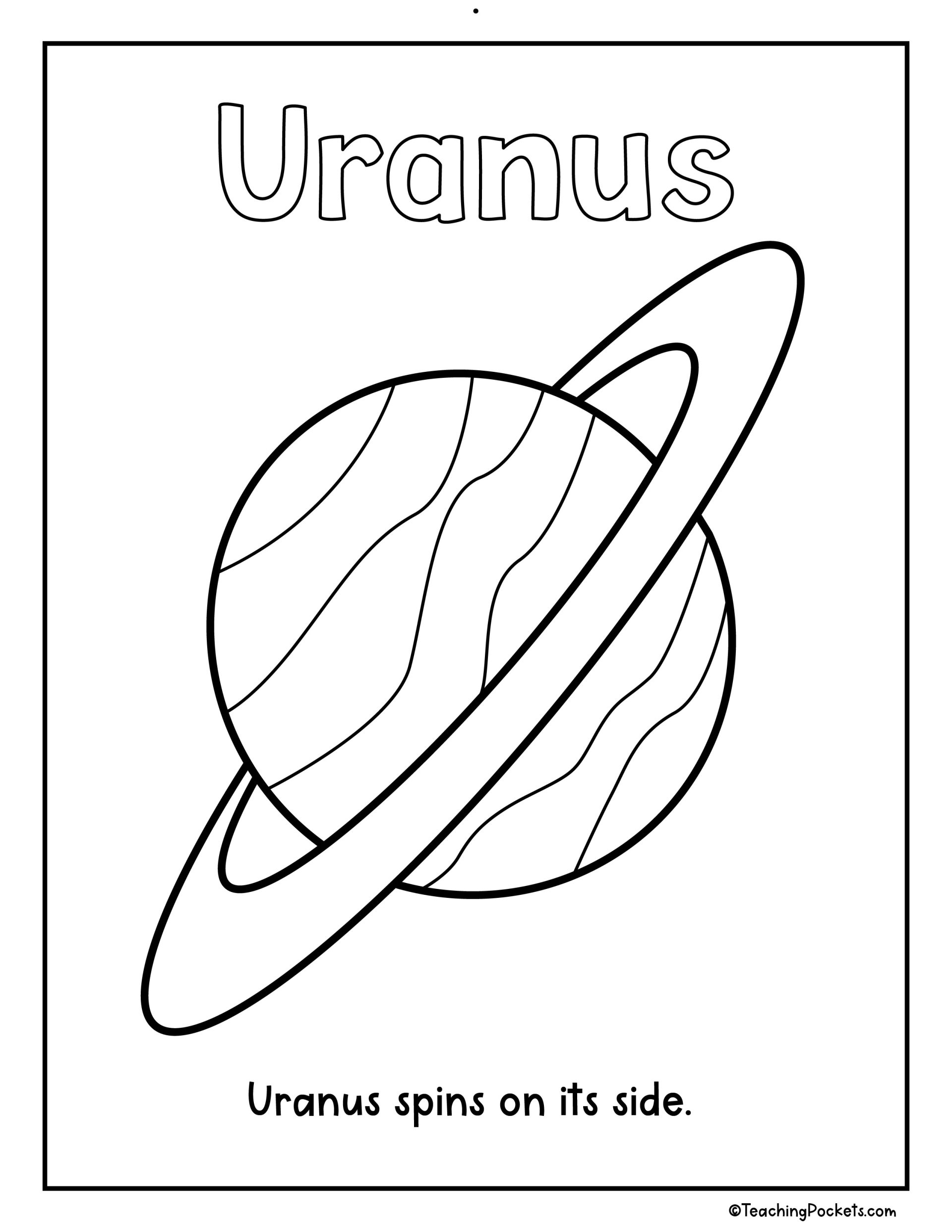 8 Free Planet Coloring Pages for Kids | Solar System – Teaching Pockets