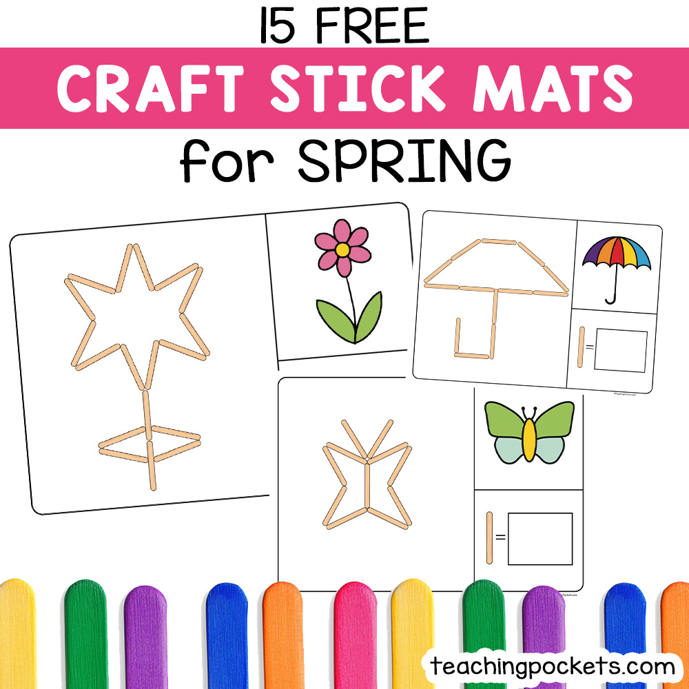 15 Free Spring Craft Sticks Fine Motor Activity Mats – Teaching Pockets