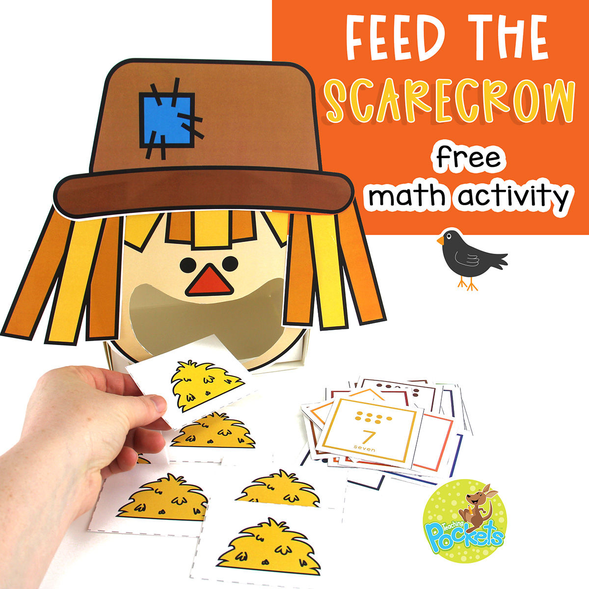 Feed the Scarecrow Preschool Math Game – Teaching Pockets