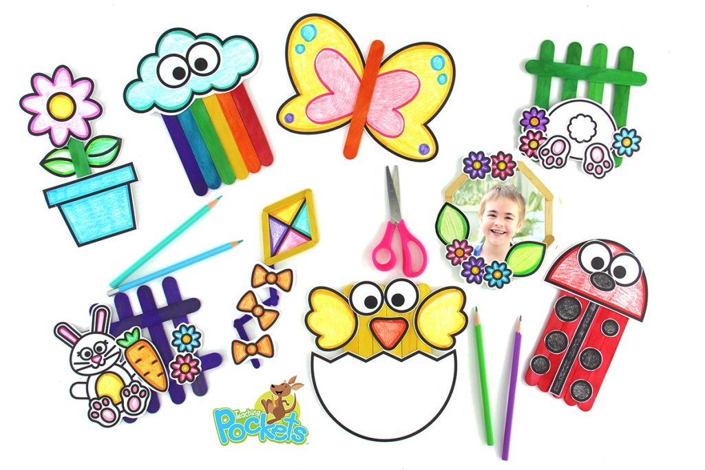 Spring Popsicle Sticks Crafts – Teaching Pockets
