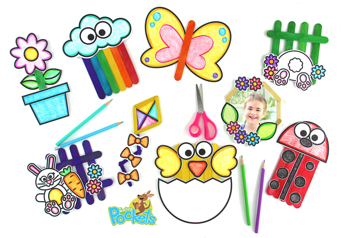 Spring Popsicle Sticks Crafts – Teaching Pockets