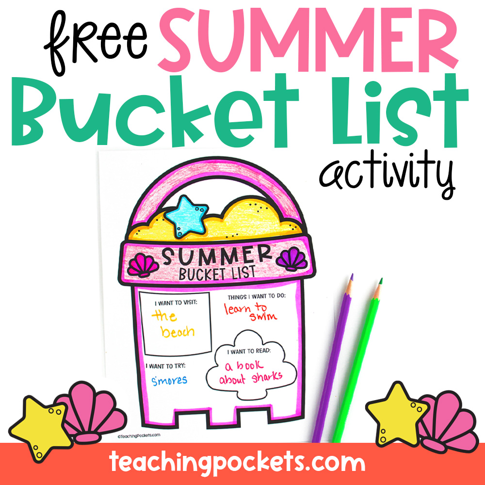 Free Summer Bucket List Activity Page for Kids – Teaching Pockets