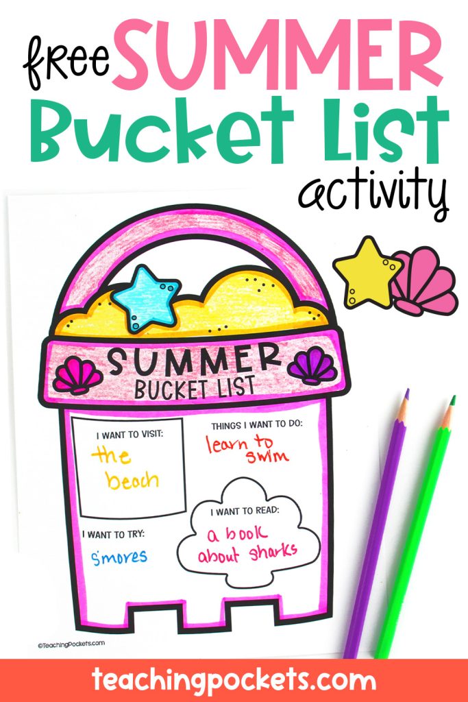 Free Summer Bucket List Activity Page for Kids – Teaching Pockets