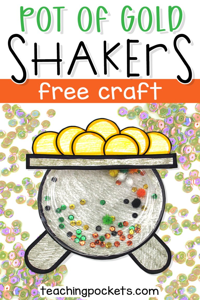 Easy St. Patrick's Day Pot of Gold Craft Printable – Teaching Pockets