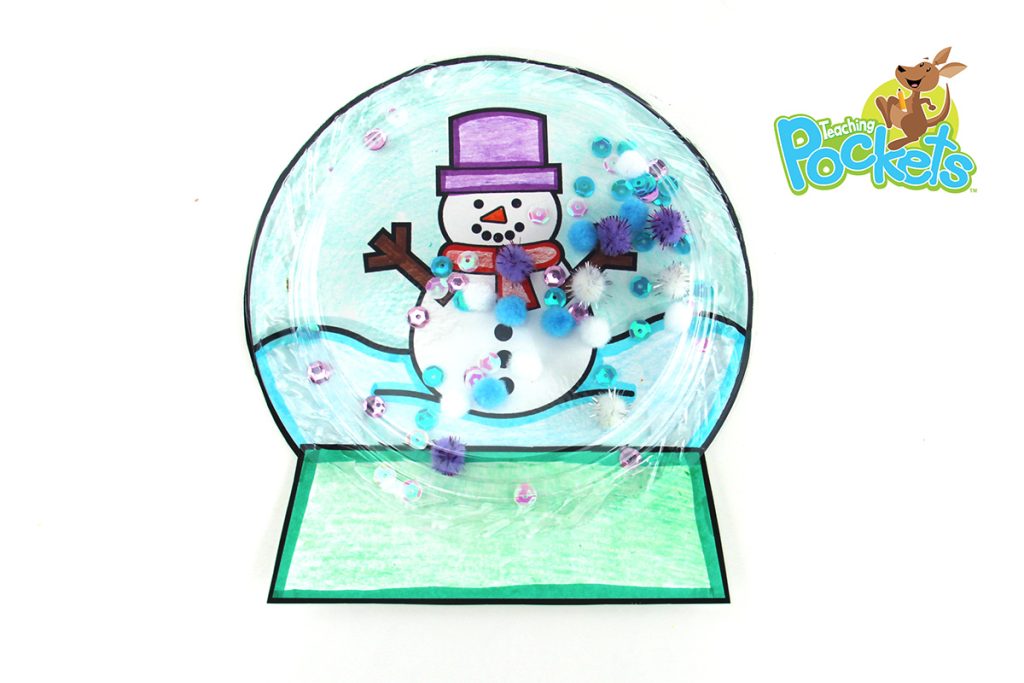 Free Easy Winter Snow Globe Craft Template for Kids – Teaching Pockets