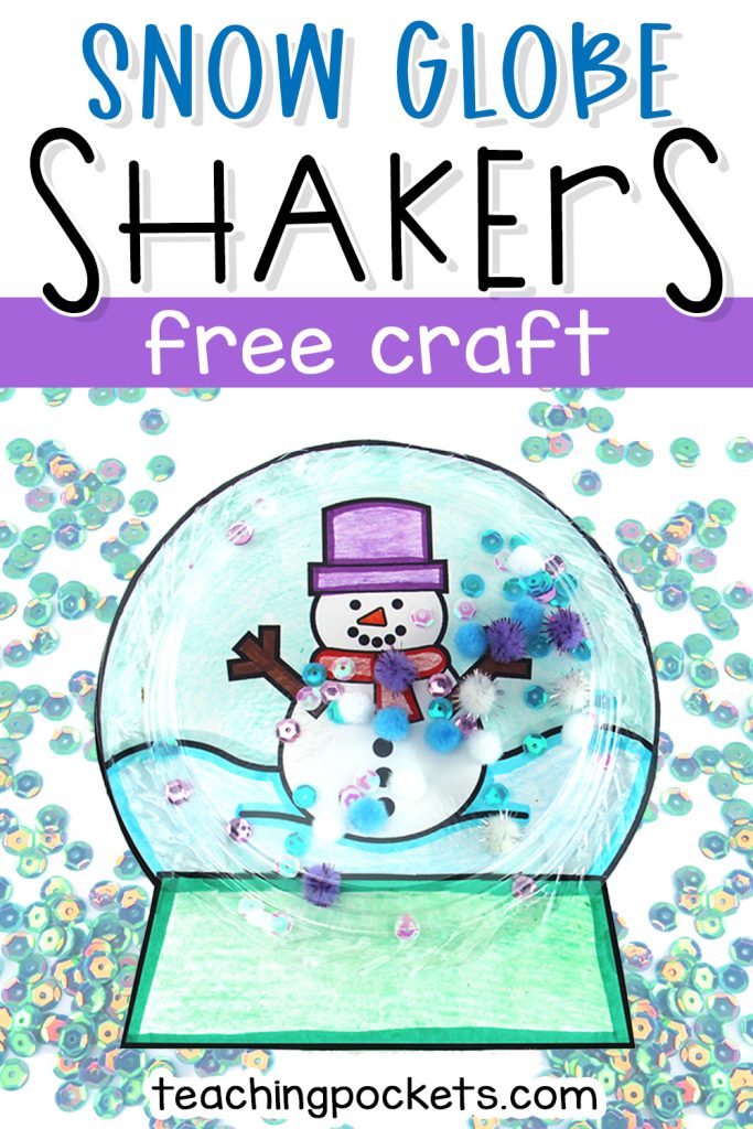 Free Easy Winter Snow Globe Craft Template for Kids – Teaching Pockets
