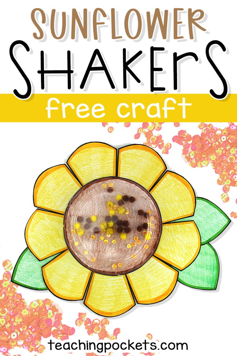 Cute Sunflower Paper Plate Craft Shaker for Kids – Teaching Pockets